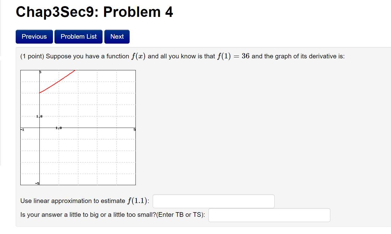 Solved Chap3Sec9: Problem 4 Previous Problem List Next (1 | Chegg.com