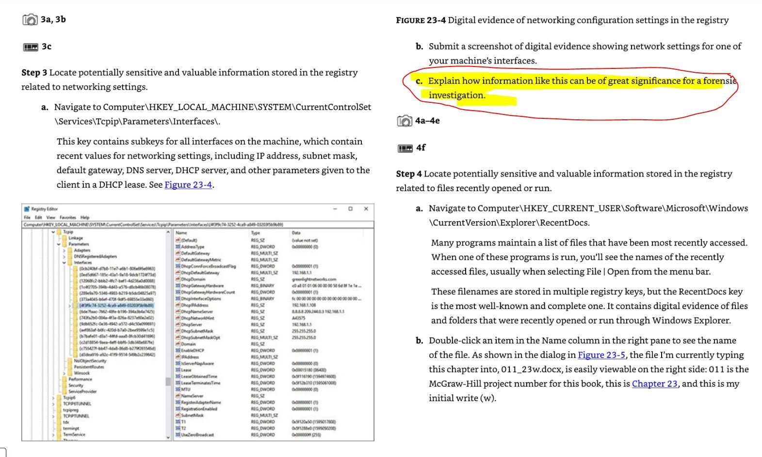 Solved On Step 3 C. Need to write one page - Explain how | Chegg.com