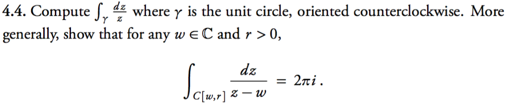 Solved 44. Compute , where γ is the unit circle, oriented | Chegg.com