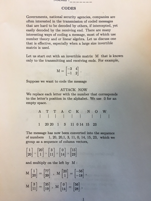 CODES Governments, national security agencies, | Chegg.com