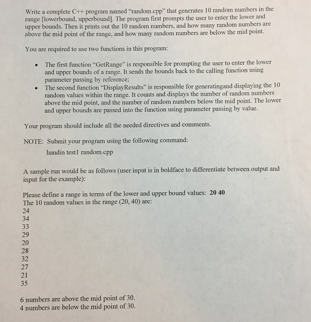 Solved Solve this code as specified in the problem (please | Chegg.com