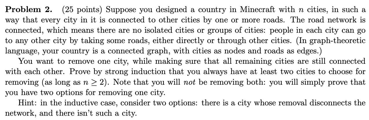 Problem 2. (25 points) Suppose you designed a country | Chegg.com