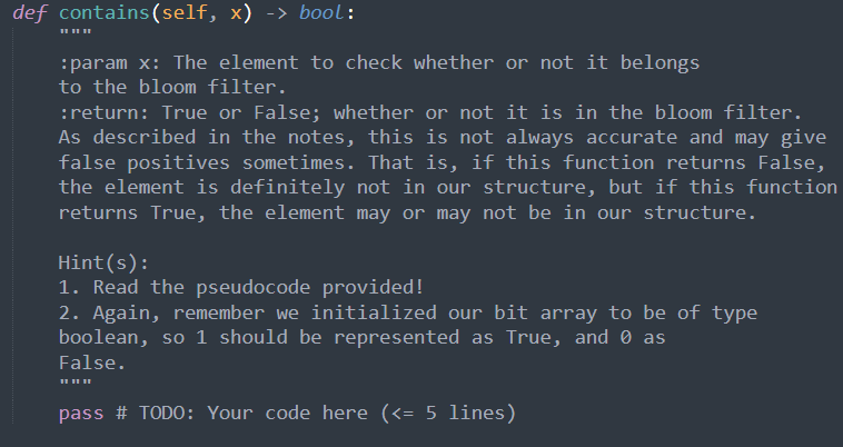 Solved I just need the code for the functions "def add(self, | Chegg.com