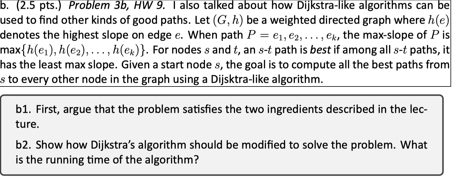 Solved b. (2.5 pts.) Problem 3b, HW 9. I also talked about | Chegg.com