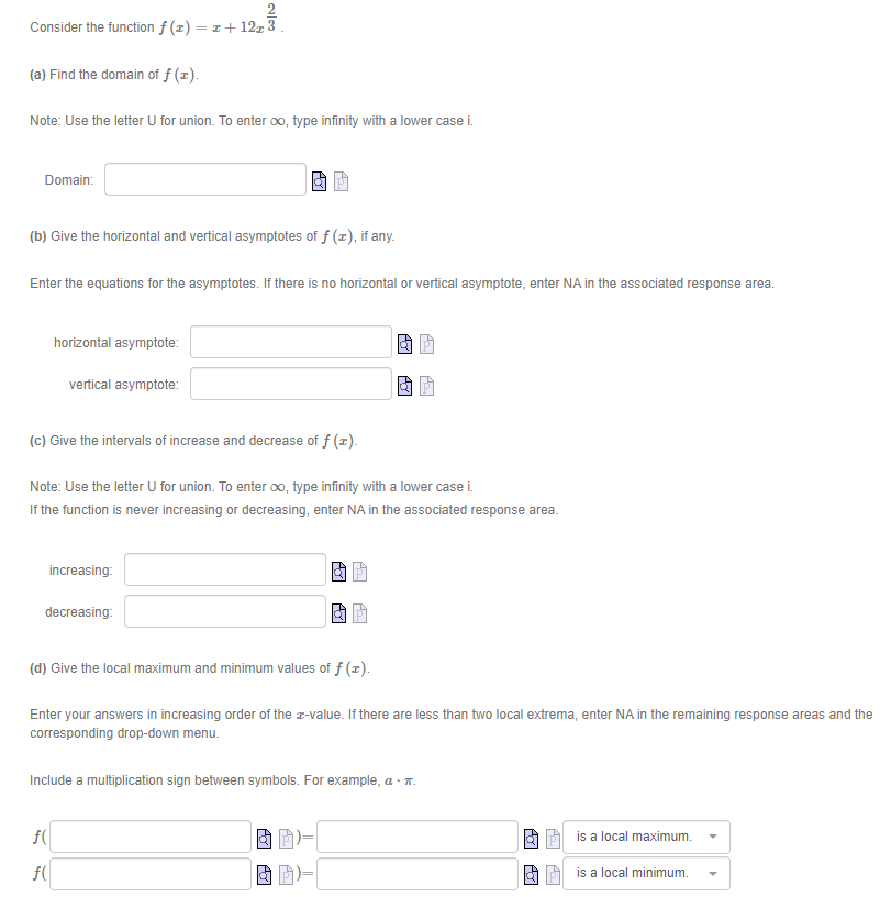 Solved Consider the function f(x)=x+12x32. (a) Find the | Chegg.com