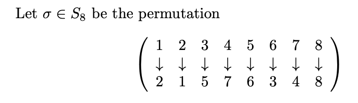 Solved 1. Writeσin cyclic notation. 2. Let τ∈ S_8 be the | Chegg.com