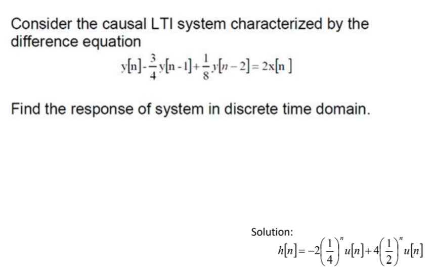 Solved Consider the causal LTI system characterized by the | Chegg.com