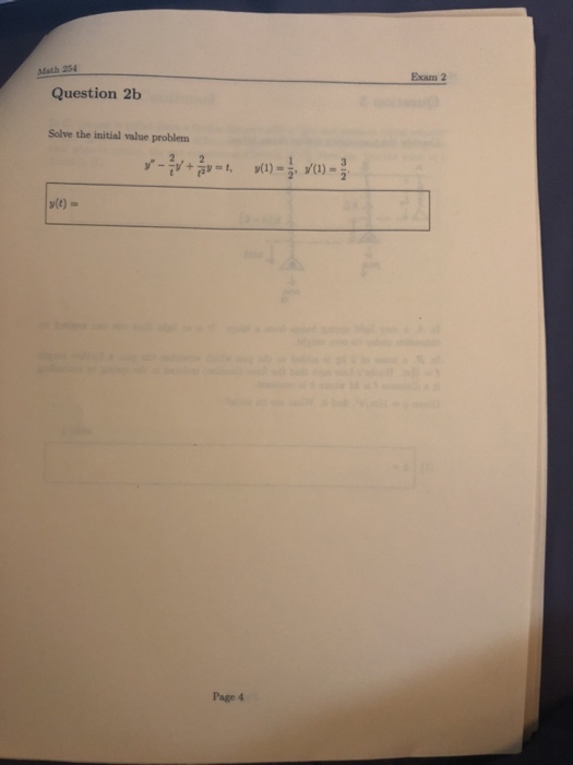 Solved Exam 2 Math 254 Question 2a Given that (t) = t is a | Chegg.com