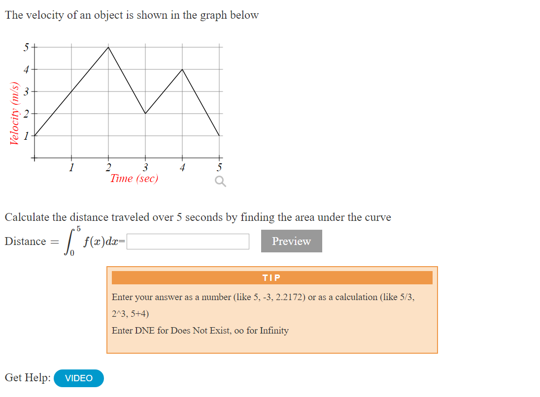 Solved The velocity of an object is shown in the graph below | Chegg.com