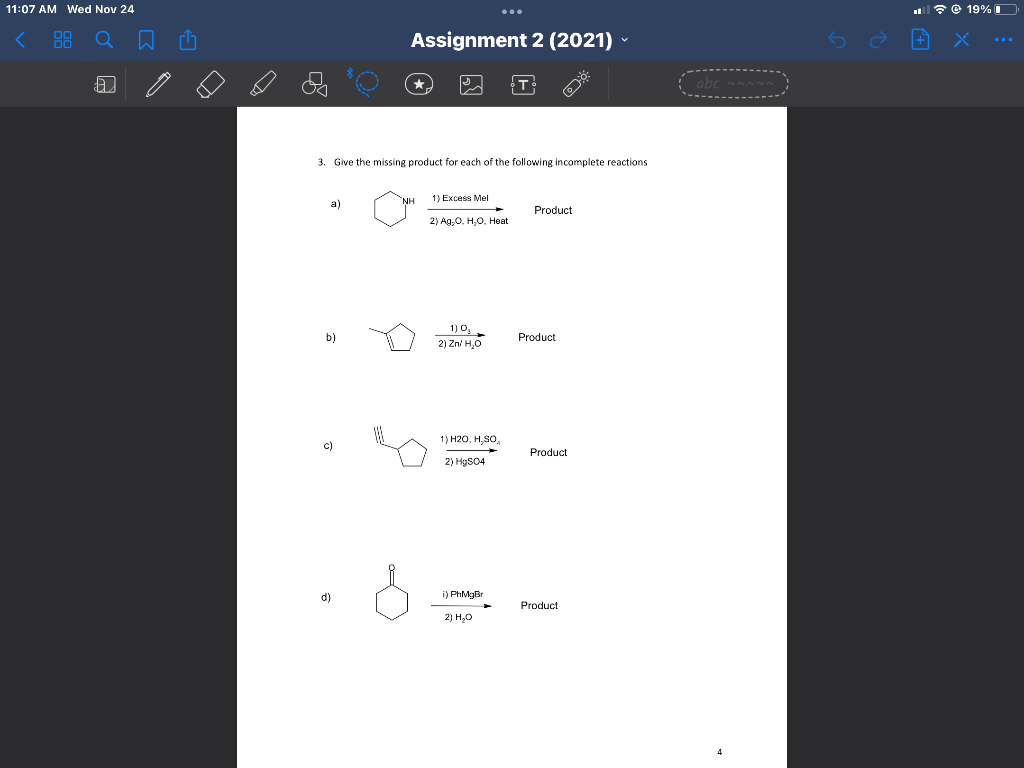 Solved 11:07 AM Wed Nov 24 19%O ri Assignment 2 (2021) TO 3. | Chegg.com