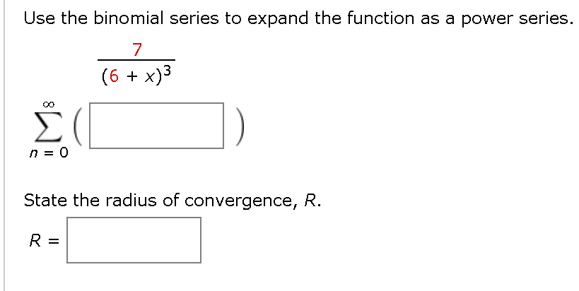 Solved Use The Binomial Series To Expand The Function As A