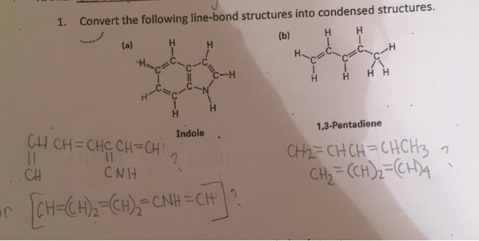 Solved When converting to condensed structures do you keep | Chegg.com