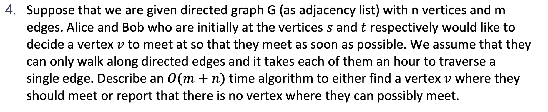 Solved Suppose that we are given directed graph G (as | Chegg.com