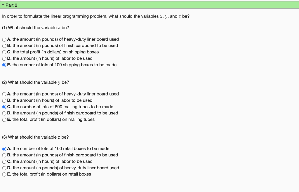 Solved Part 1 Rework problem 20 in section 1 of Chapter 7 of | Chegg.com