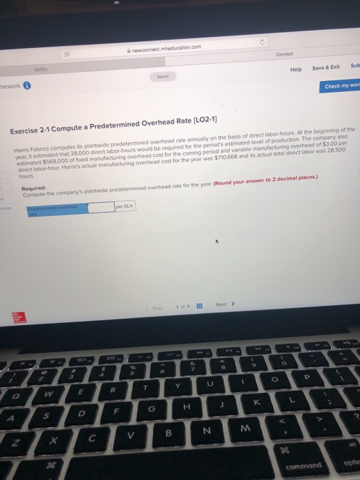 Solved Help Save &Exit Sub Check my worl Exercise 2-1 | Chegg.com
