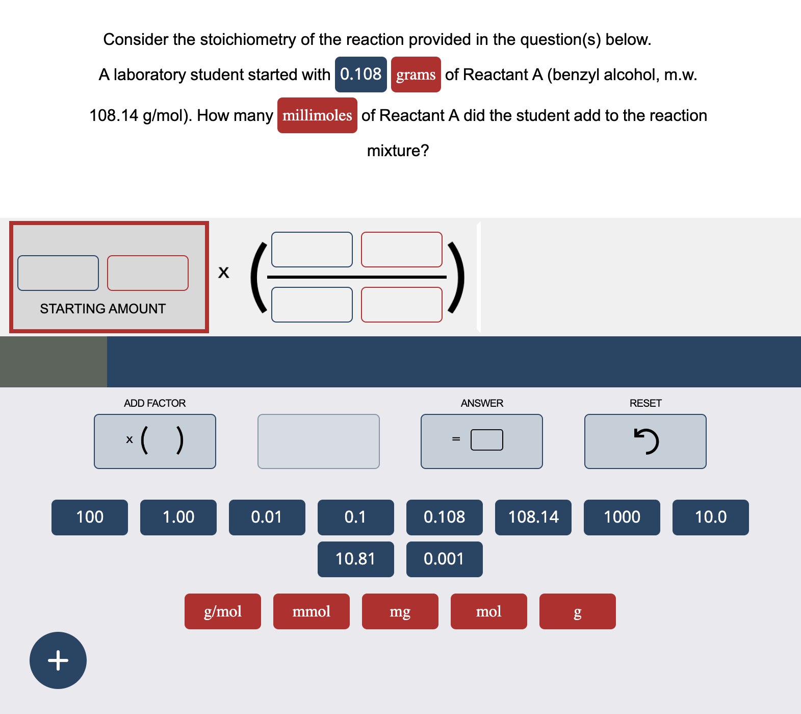 Solved Consider the stoichiometry of the reaction provided | Chegg.com