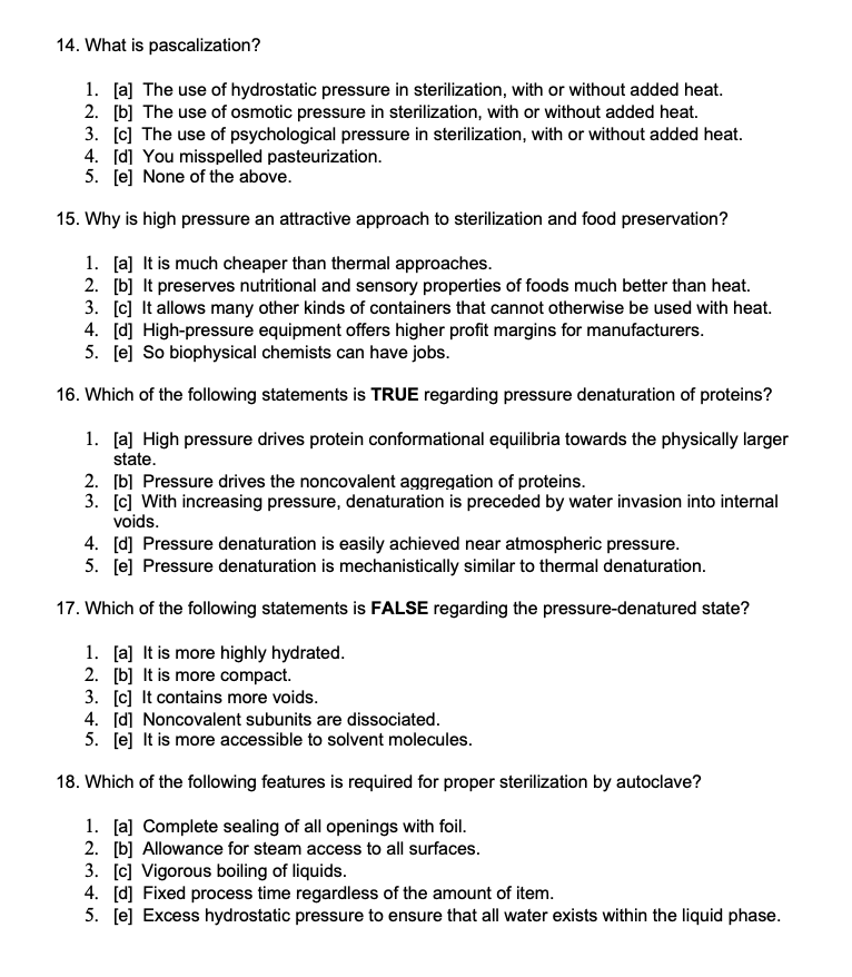 Solved 14. What is pascalization? 1. [a] The use of | Chegg.com