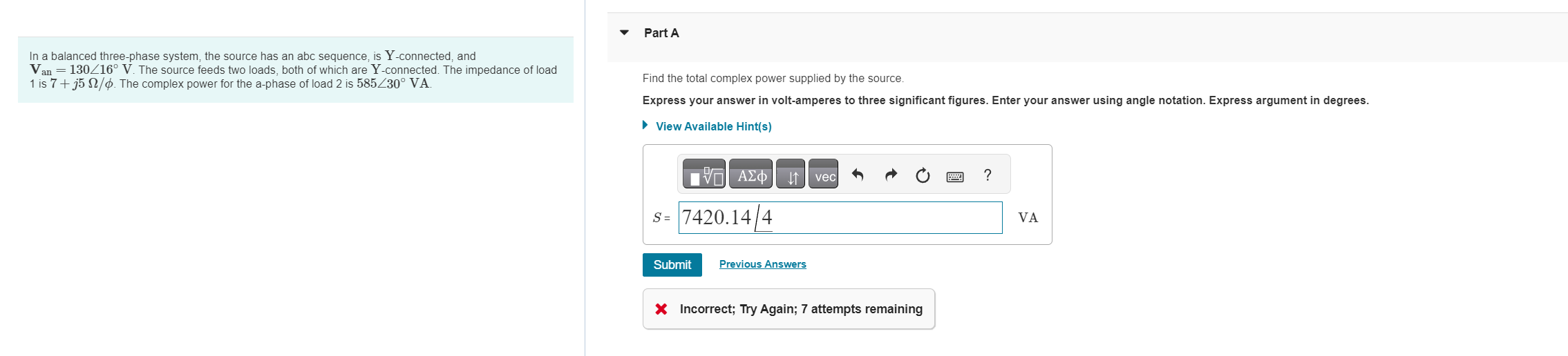 Solved In a balanced three-phase system, the source has an | Chegg.com