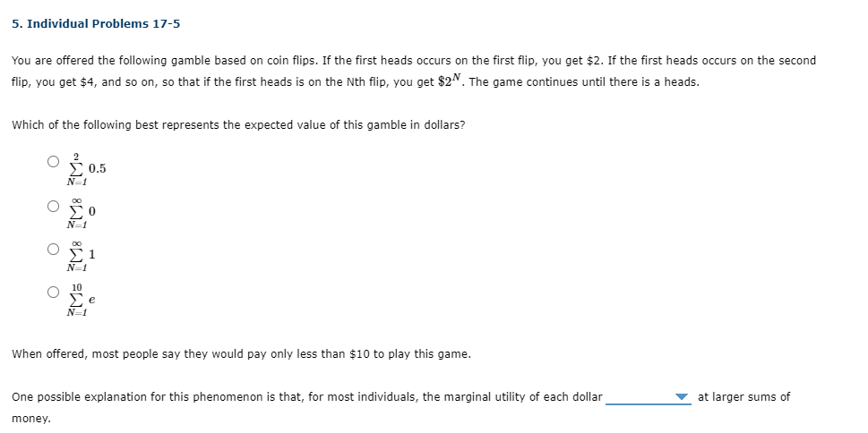 Solved You are offered the following gamble based on coin | Chegg.com