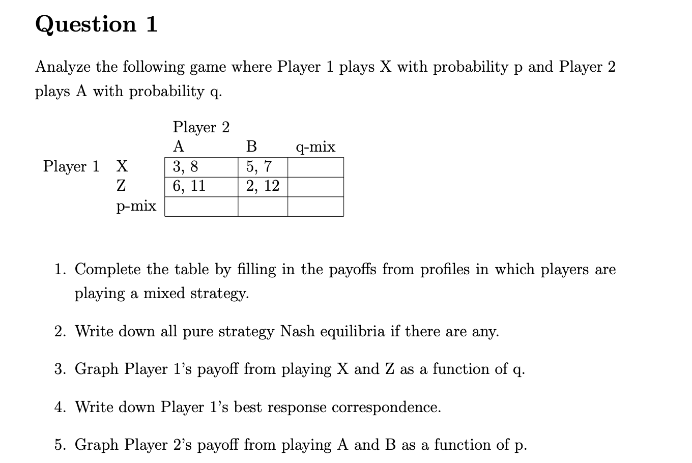Solved Analyze the following game where Player 1 plays X | Chegg.com