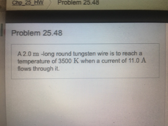 Solved Chp 25 HW Problem 25.48 Problem 25.48 A 2.0 m -long | Chegg.com Solved Chp 25 HW Problem 25.48 Problem 25.48 A 2.0 m -long | Chegg.com