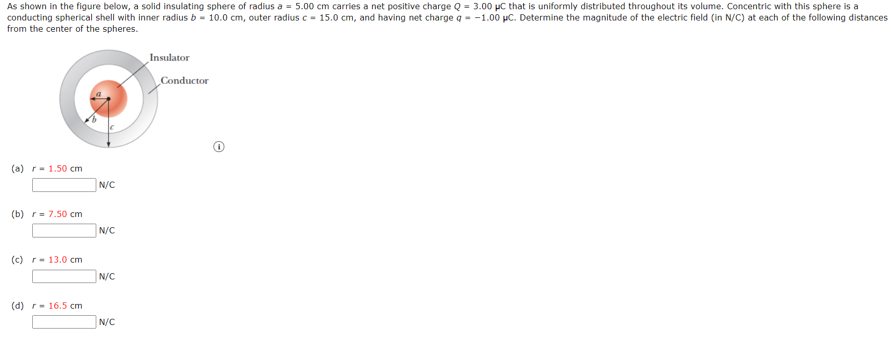 Solved As shown in the figure below, a solid insulating | Chegg.com