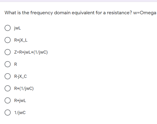 Solved What is the frequency domain equivalent for a | Chegg.com