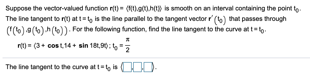 Solved Suppose the vector-valued function r(t) = | Chegg.com