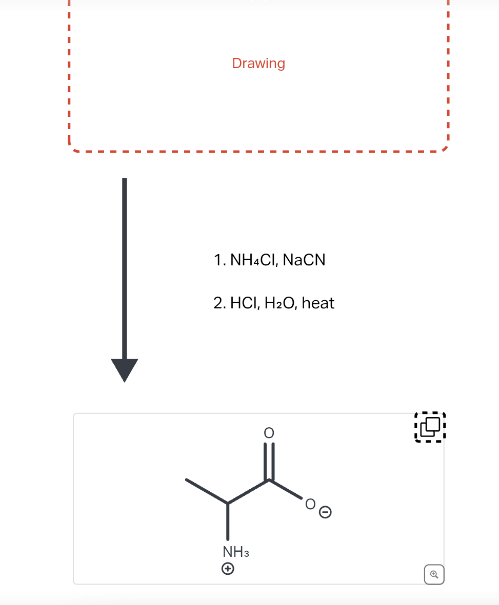 Solved Drawing 1. NH4Cl,NaCN 2. HCl,H2O, heat ΘDraw the | Chegg.com