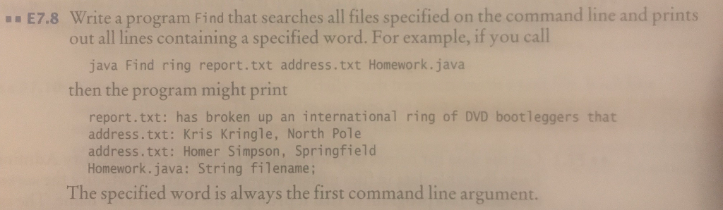Solved Complete 7.8 from the text and create a file using | Chegg.com