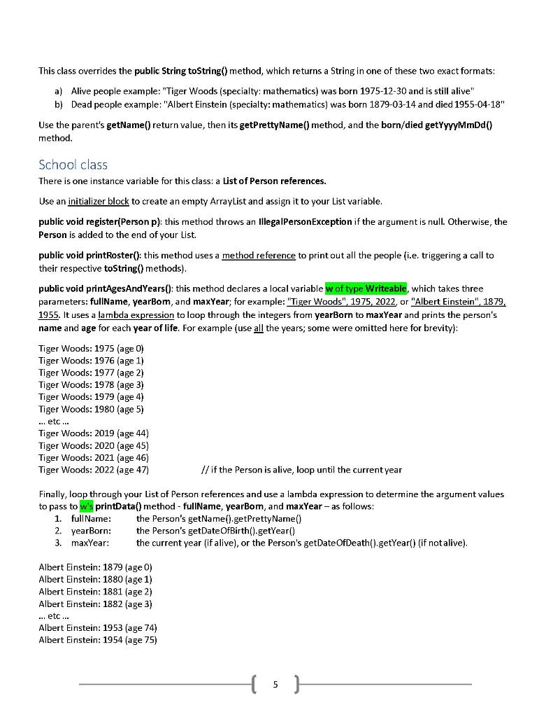 Solved The following pages describe the requirements for | Chegg.com
