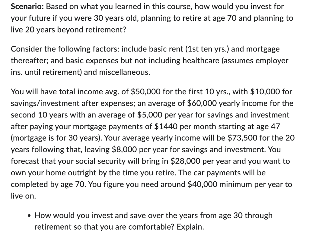 Scenario: Based on what you learned in this course, | Chegg.com