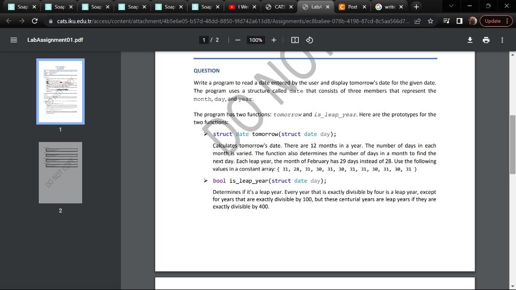 Solved Sample output-2: Enter a date (mm dd yyyy): 3202023 | Chegg.com