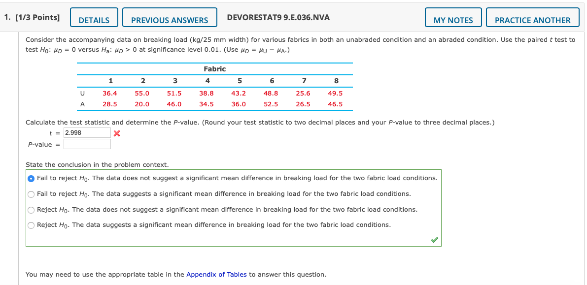 Solved 1. [1/3 Points) DETAILS PREVIOUS ANSWERS DEVORESTAT9 | Chegg.com