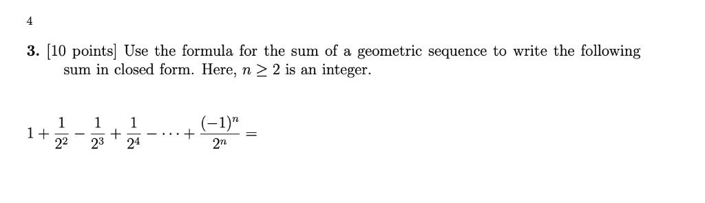 Solved 6. [10 points] For each integer n 2 1, let P(n) be | Chegg.com