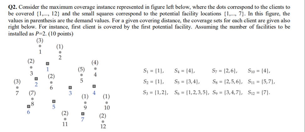 Consider the maximum coverage instance represented in | Chegg.com
