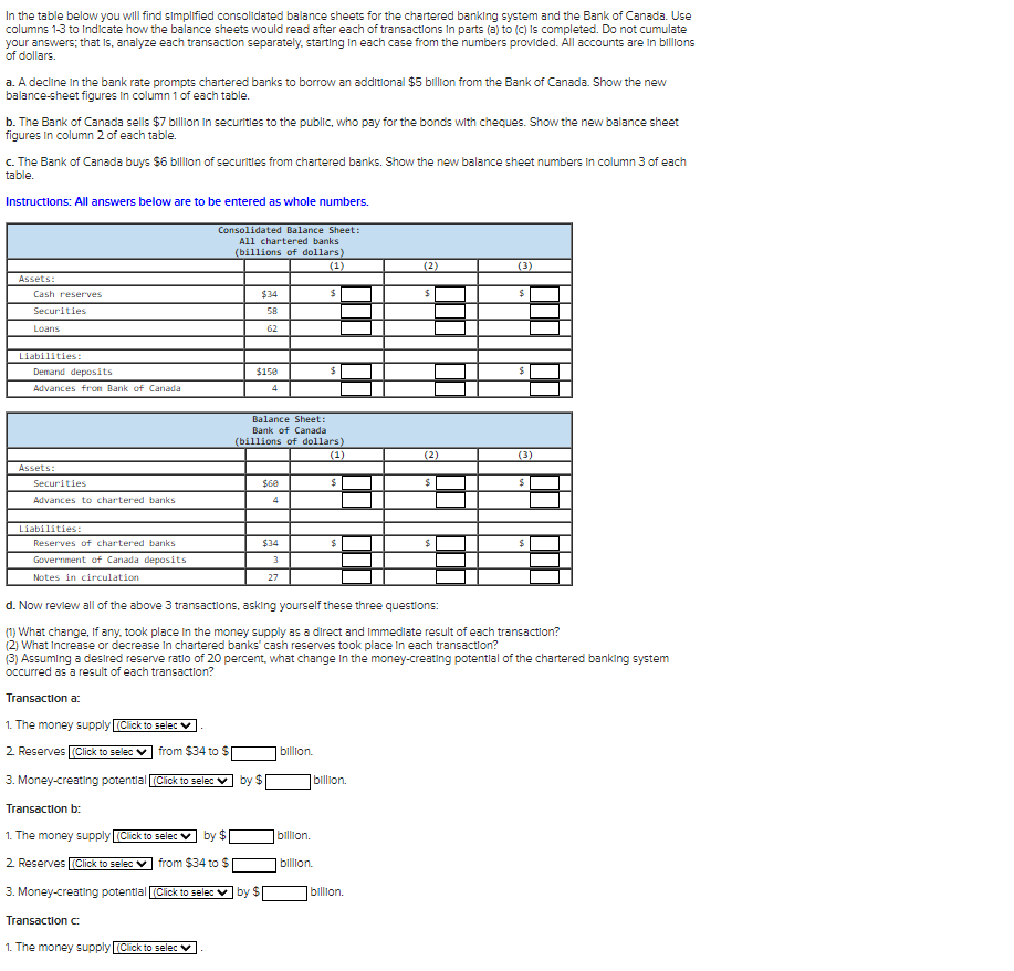 Solved In the table below you will find simplified | Chegg.com