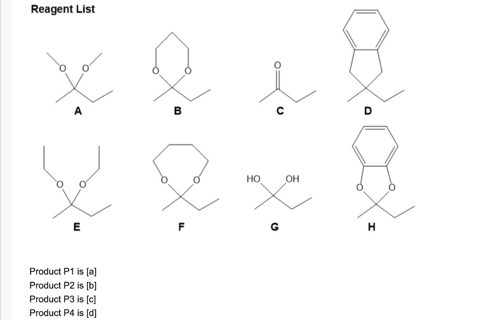 Solved Predict the products R1−R5 from the Reagent List A−H | Chegg.com