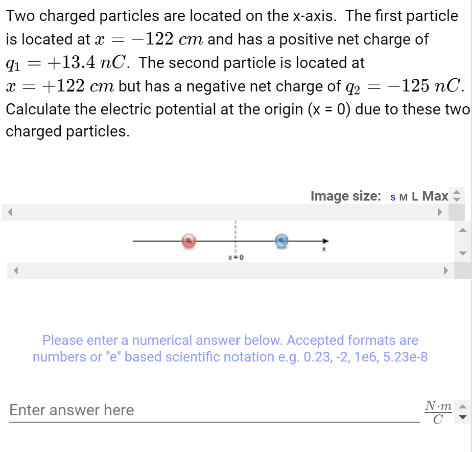 Solved Two charged particles are located on the x-axis. The | Chegg.com