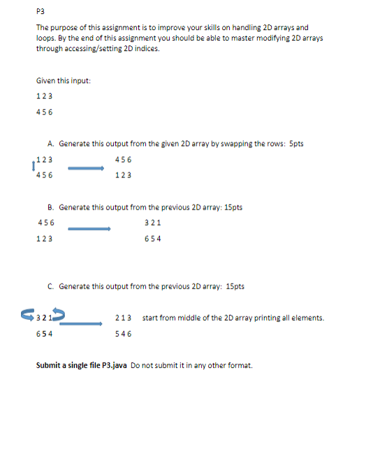 Solved P3 The purpose of this assignment is to improve your | Chegg.com