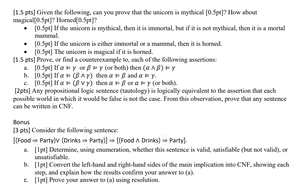 Solved [1.5 pts] Given the following, can you prove that the | Chegg.com