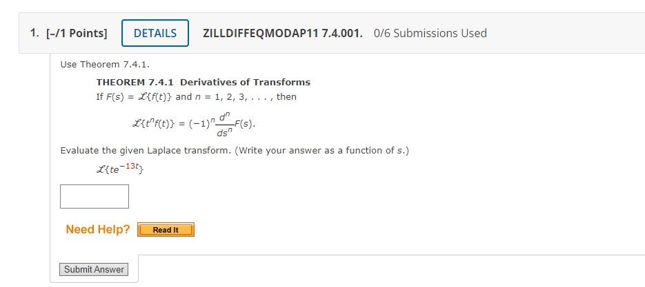 Solved Use Theorem 7.4.1. THEOREM 7.4.1 Derivatives of | Chegg.com Solved Use Theorem 7.4.1. THEOREM 7.4.1 Derivatives of | Chegg.com