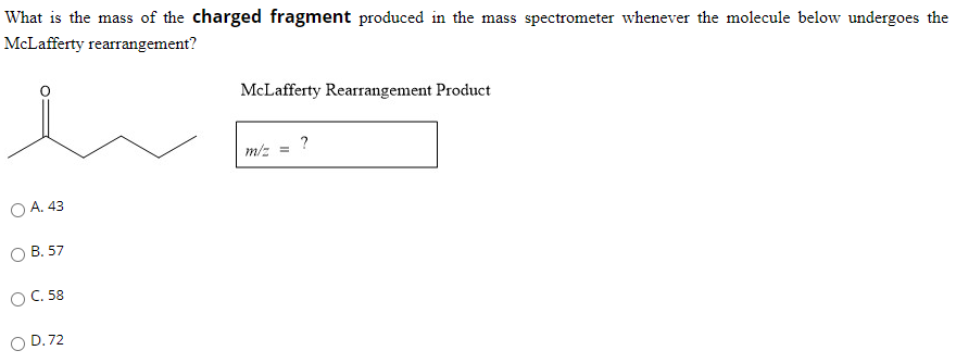 Solved What is the mass of the charged fragment produced in | Chegg.com