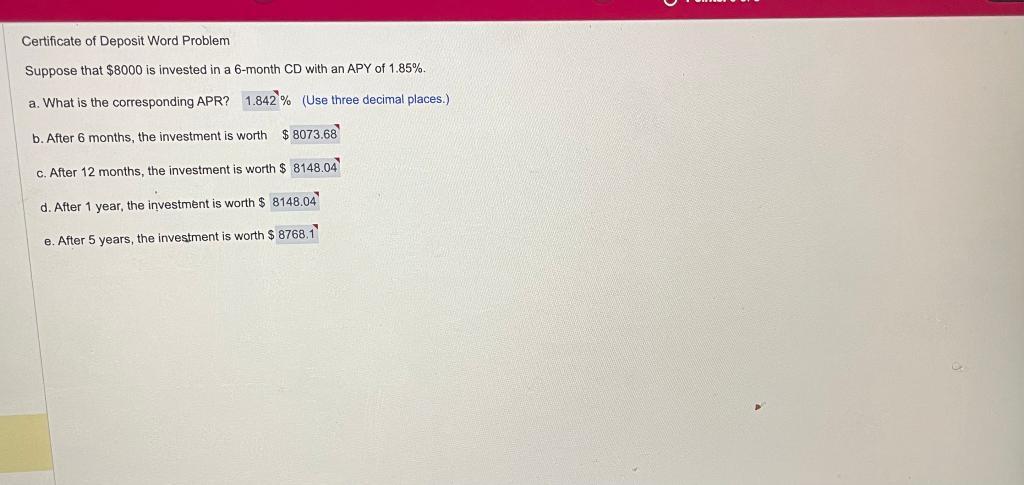 Solved I want know how they solve it, please show your work | Chegg.com