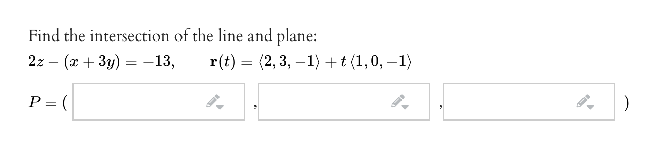 Solved Find the vector equation for the line of intersection | Chegg.com