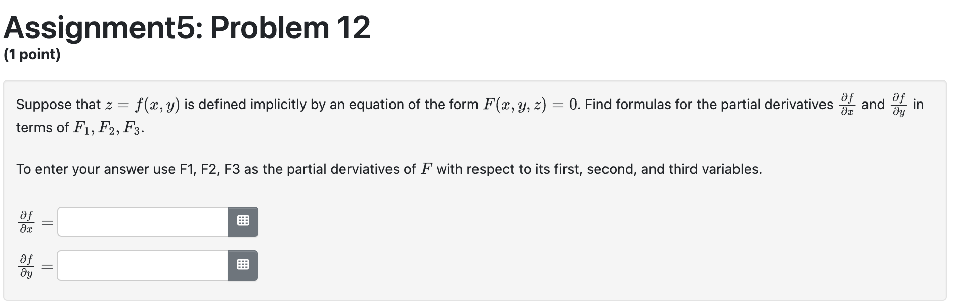 Solved Suppose that z=f(x,y) is defined implicitly by an | Chegg.com