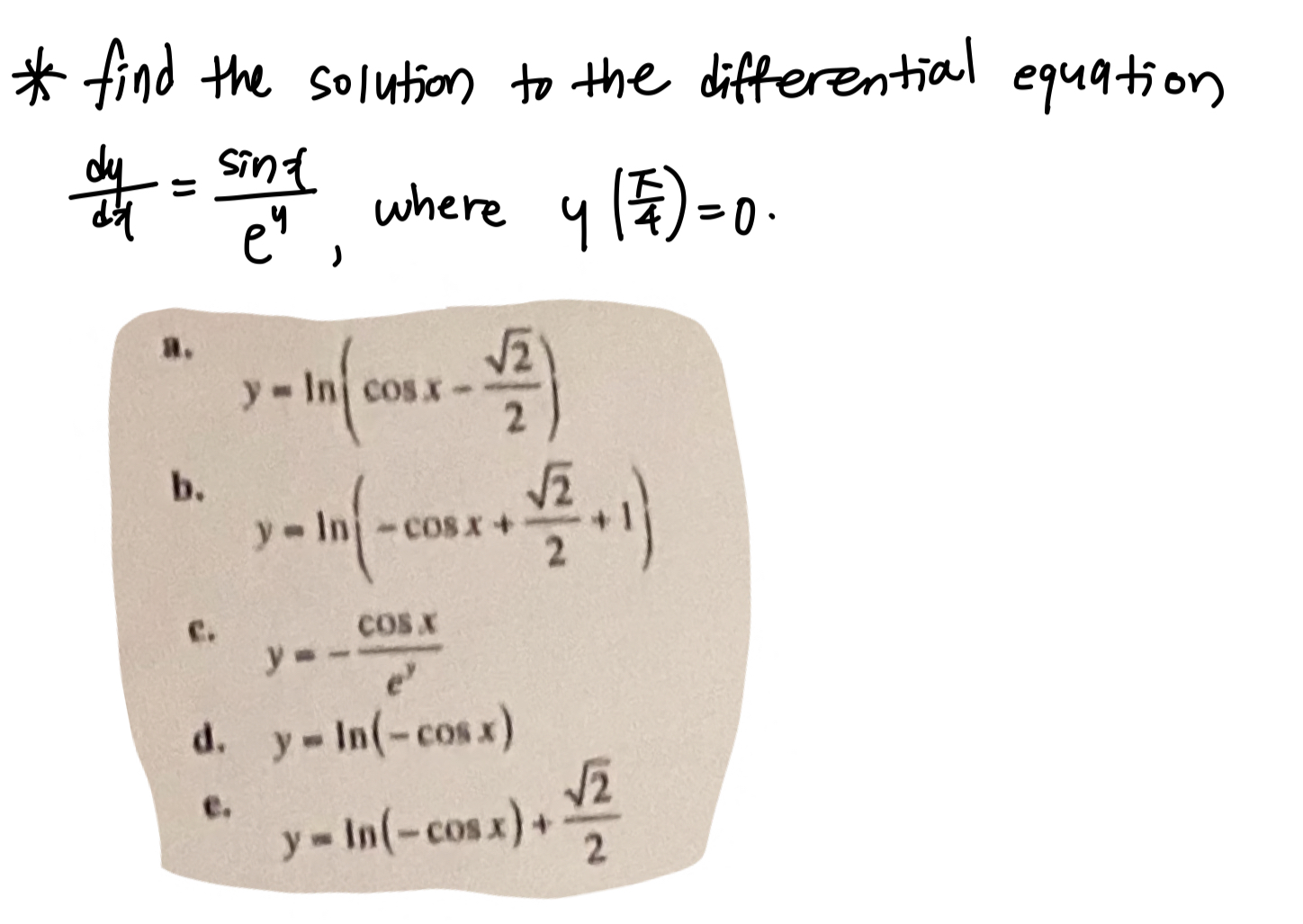 Solved find the solution to the differential | Chegg.com