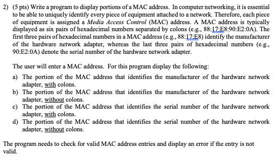 Solved a.Clearly define what the output, input and | Chegg.com