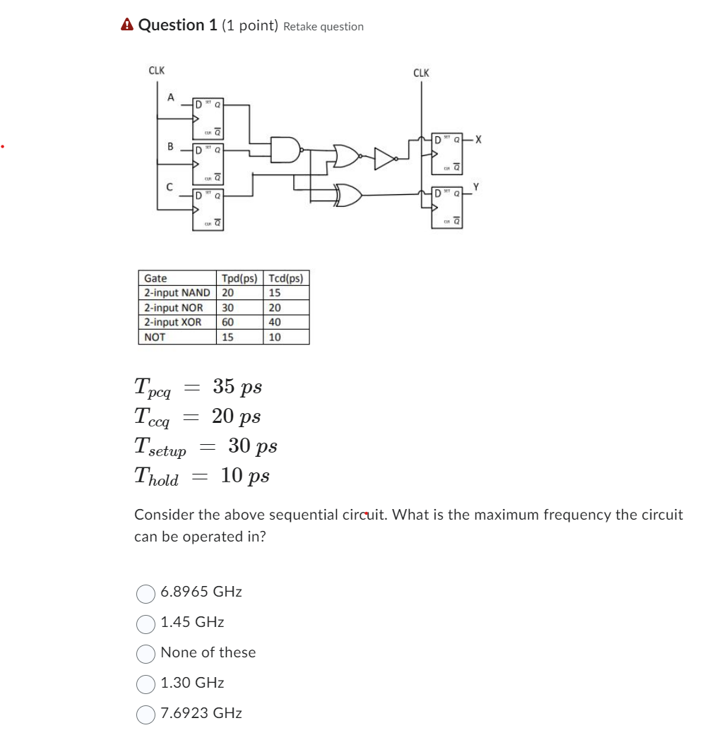 Solved A Question 1 (1 point) Retake question | Chegg.com Solved A Question 1 (1 point) Retake question | Chegg.com