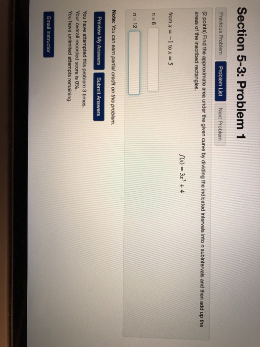 Solved Section 5-3: Problem 1 (2 points) Find the areas of | Chegg.com